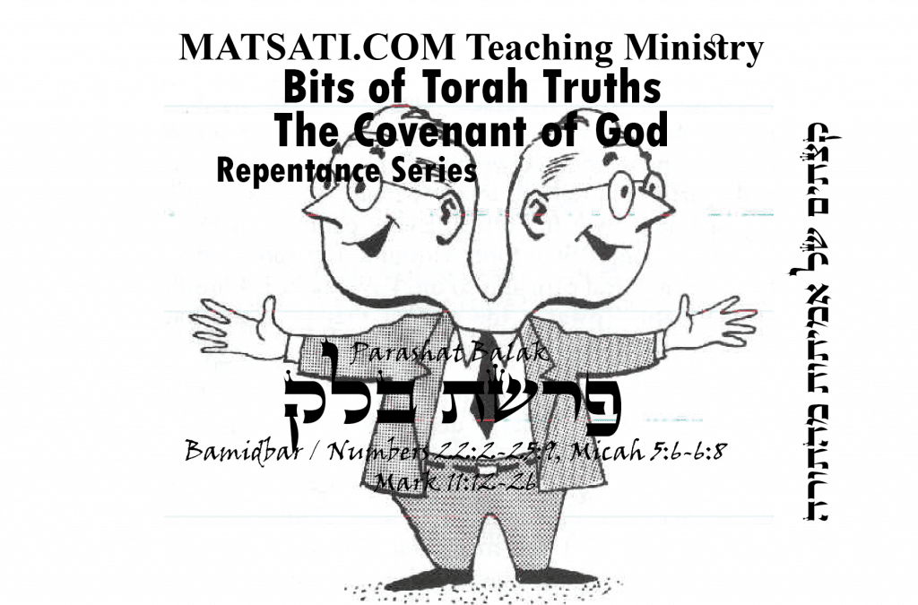 Bits Of Torah Truths, Parashat Balak, פרשת בלק, An Act Of Double Mindedness - MATSATI.COM ...