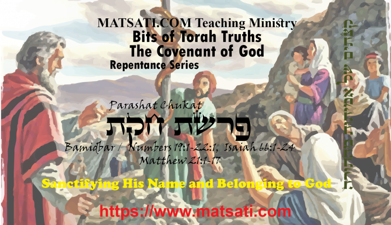 Bits Of Torah Truths, פרשת חקת, Parashat Chukat, Sanctifying His Name ...