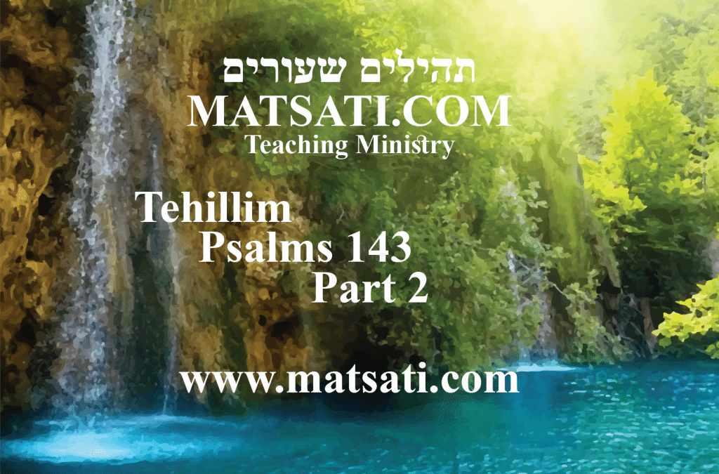Tehillim / Psalms 143, ספר תהילים קמג, Part 2, The Lord’s Righteousness Brings Our Soul Out Of ...