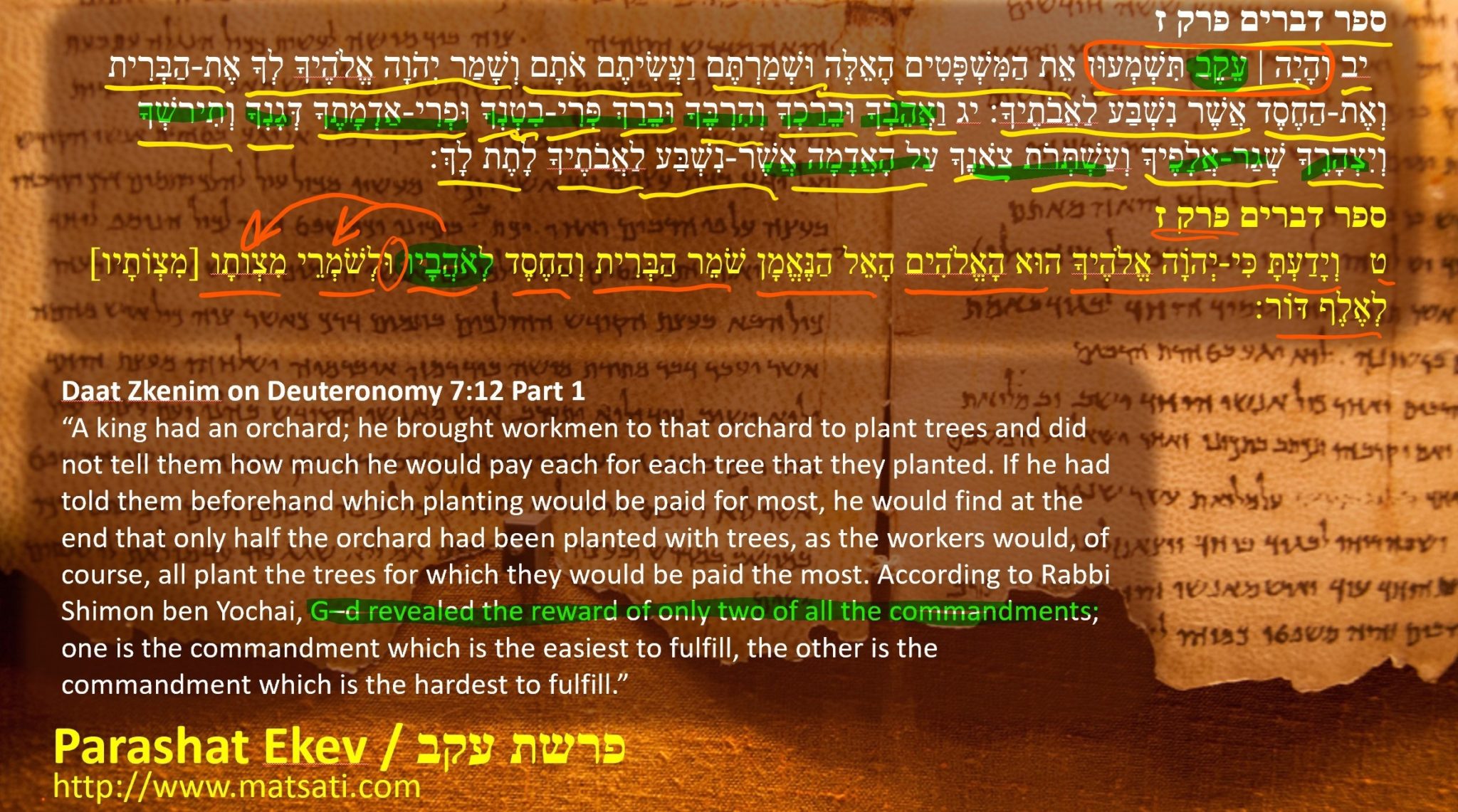 Having A Zeal For Torah That Is Nothing More Than Trusting In The Flesh, פרשת עקב, Parashat Ekev ...