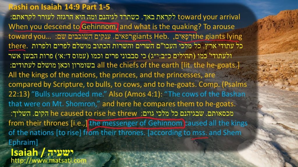 Dr Duane D Miller - Hell Is Aroused Upon One’s Arrival, Rabbinic ...