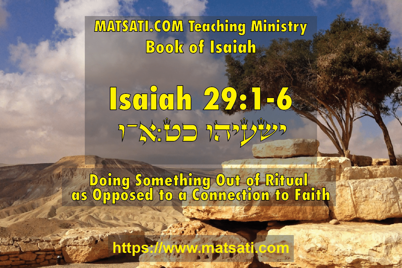 Doing Something Out Of Ritual As Opposed To A Connection To Faith