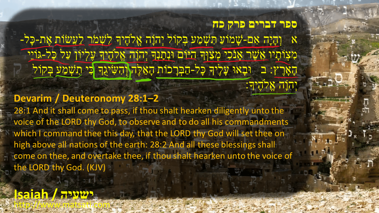 Process Of Mercy That Leads To Change, ישעיהו לג:א-ו / Isaiah 33:1-6 ...